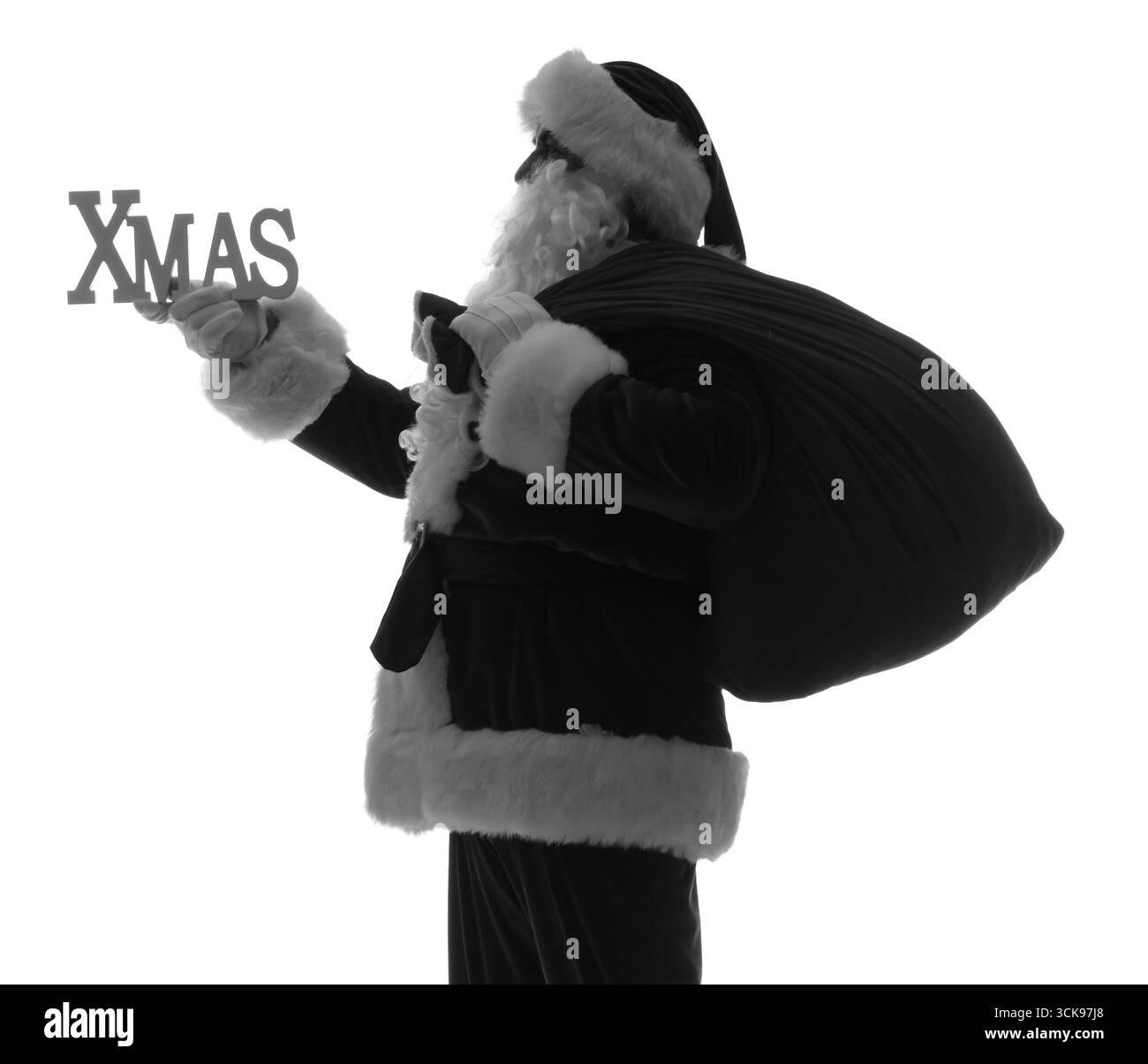 Happy xmas word on Black and White Stock Photos & Images - Alamy