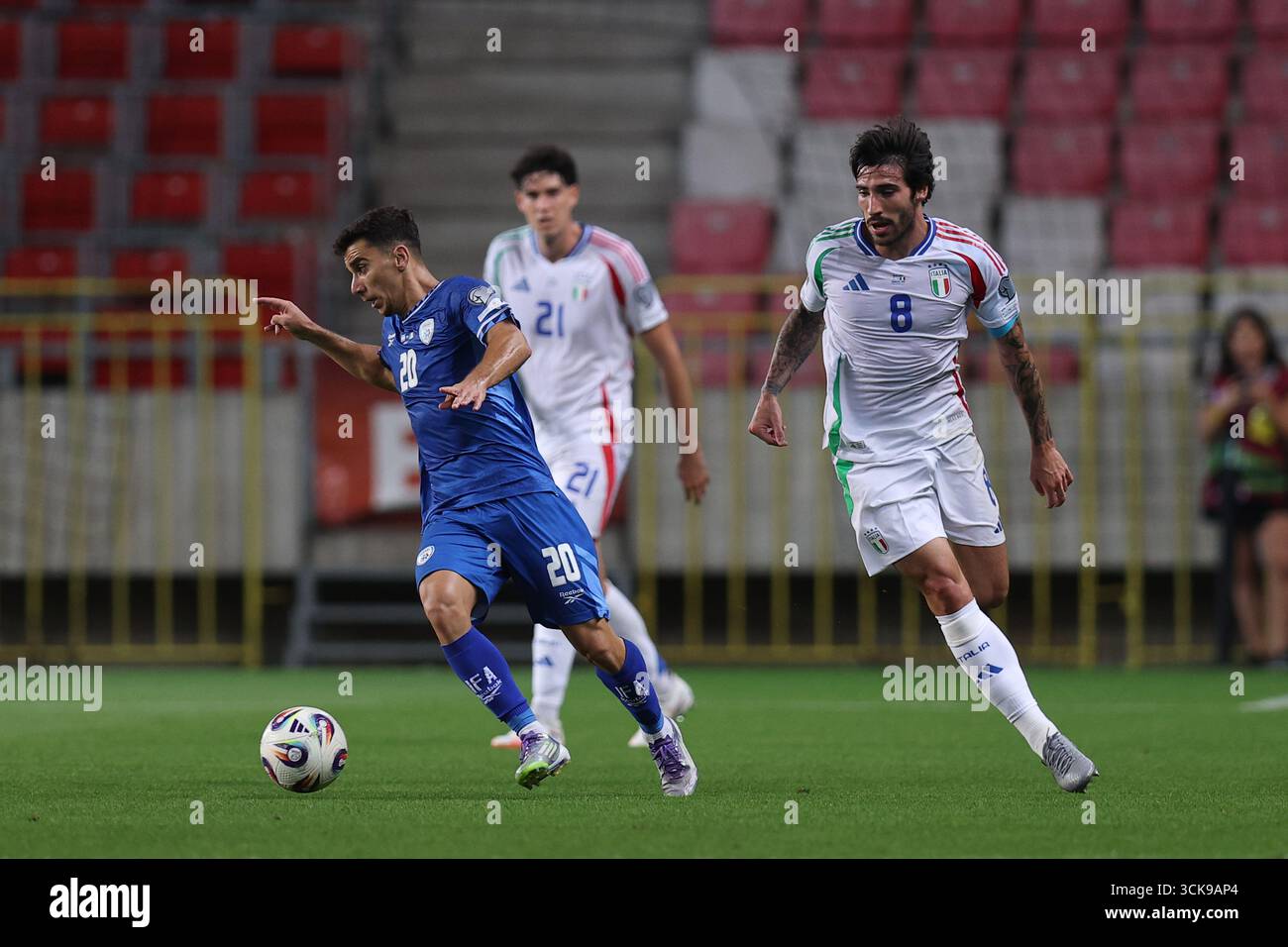 Dan Biton (Israel)Sandro Tonali (Italy) during the Fifa World Cup ...