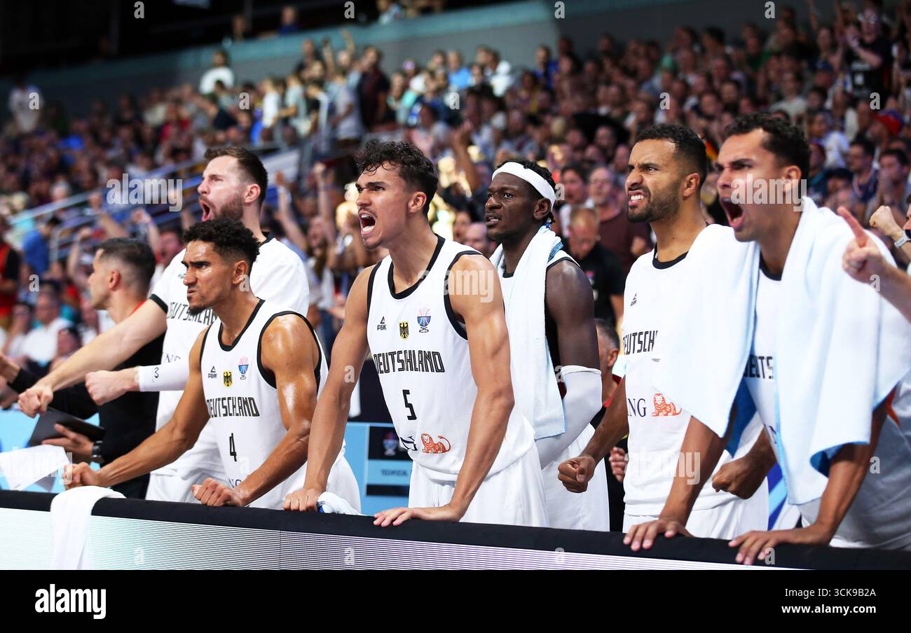 10 September 2025, Latvia, Riga: Basketball: European Championship ...