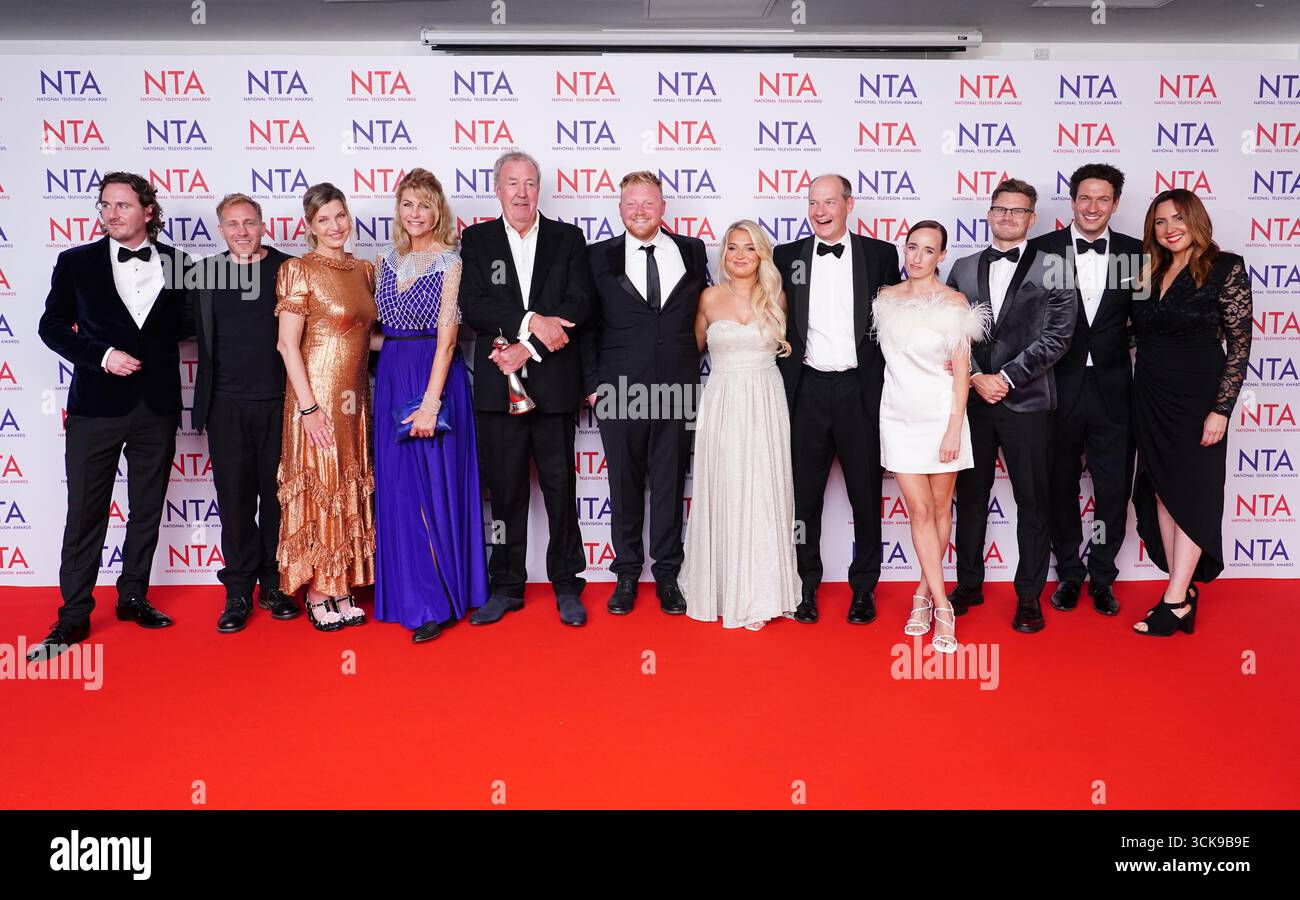 Jeremy Clarkson and the cast and crew of Clarkson's Farm in the press ...