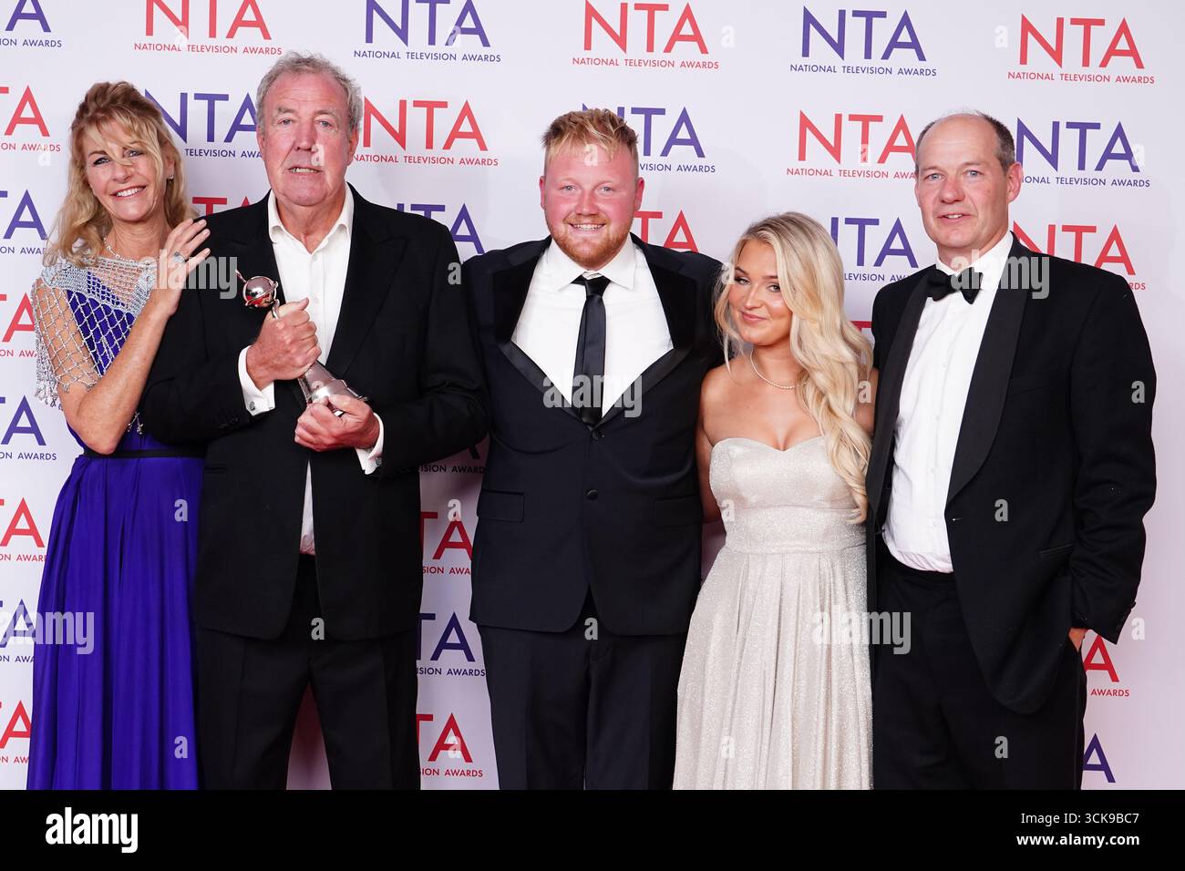 (left to right) Lisa Hogan, Jeremy Clarkson, Kaleb Cooper, Harriett ...