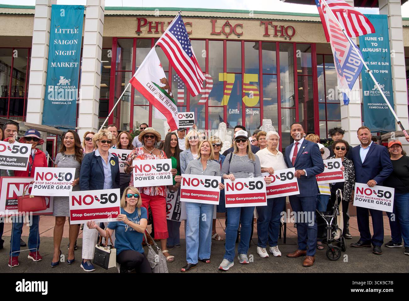 Opponents of California Proposition 50, also known as the Election ...