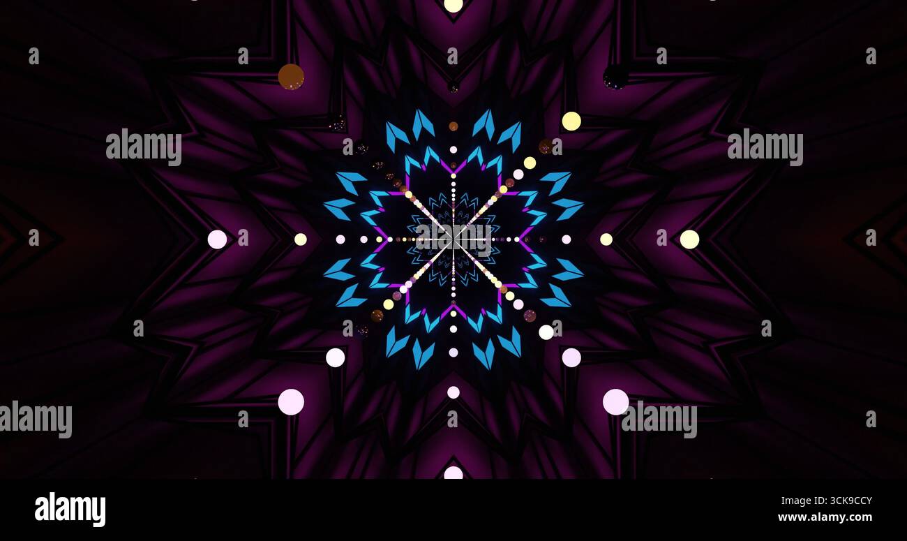 A mesmerizing geometric pattern showcases vibrant colors and intricate ...