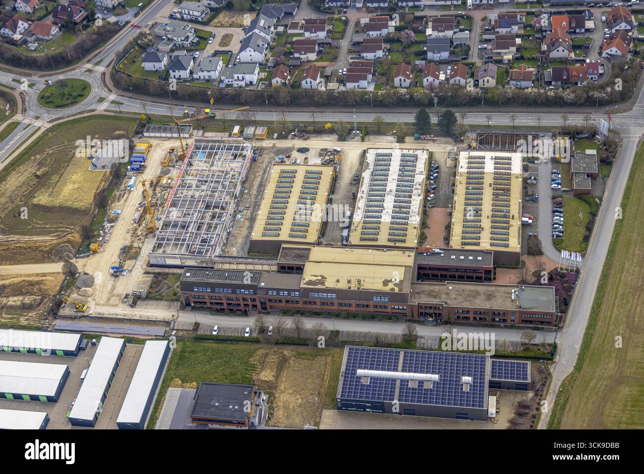 Aerial view, BBZ Berufsbildungszentrum Hellweg-Lippe e.V., Haus des ...