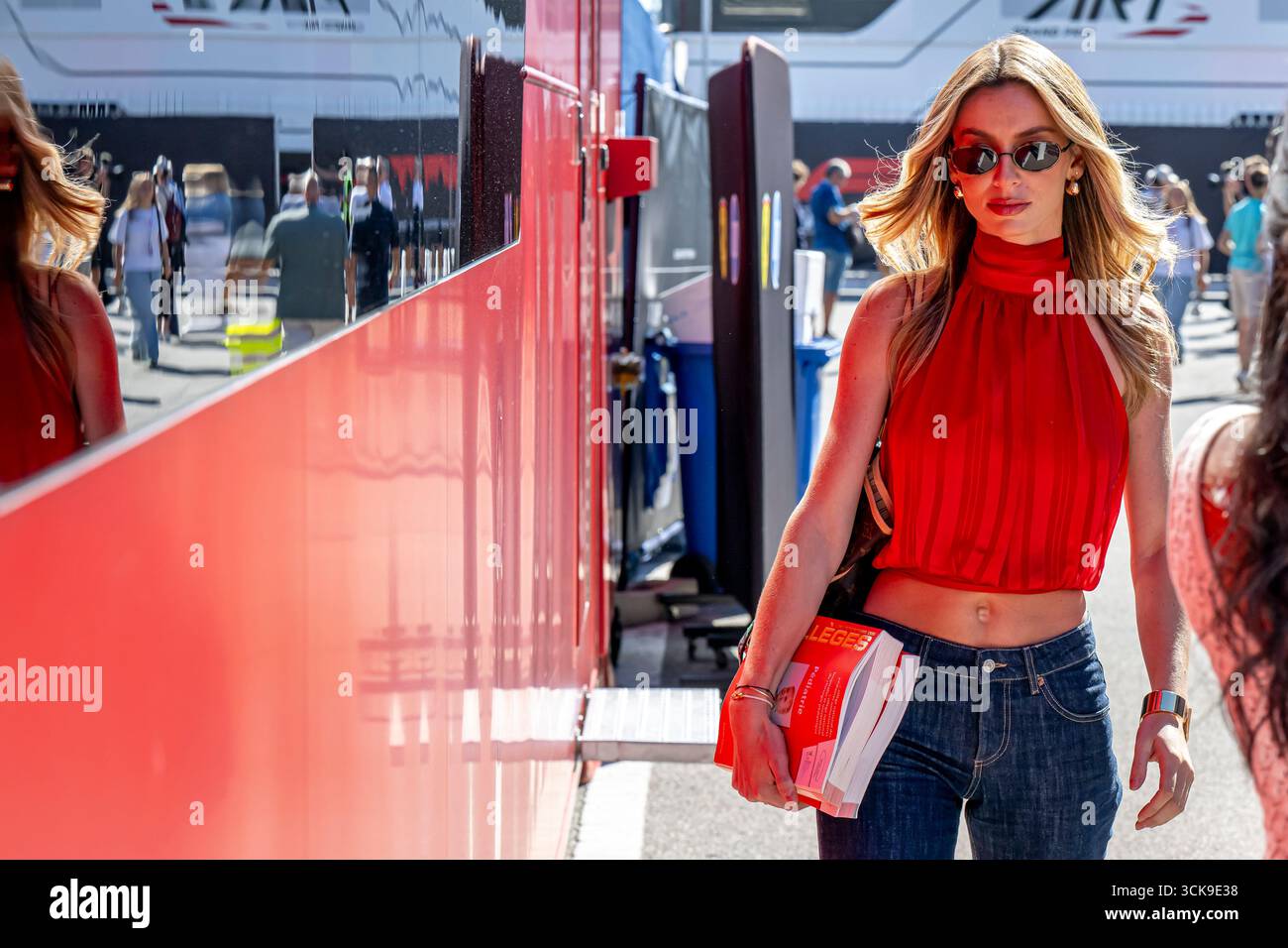 Monza, Italy, 06 Sep 2025, Flavy Barla, Esteban Ocon's Girlfriend attending the 2025 Italian ...