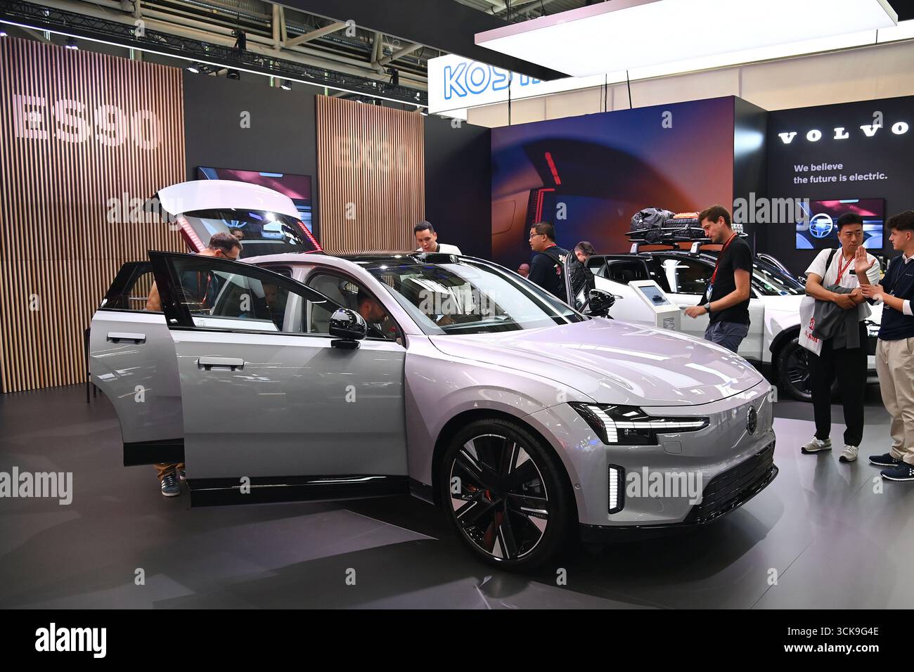 Volvo booth, car manufacturer, car brand, car, cars. IAA Mobility 2025 ...