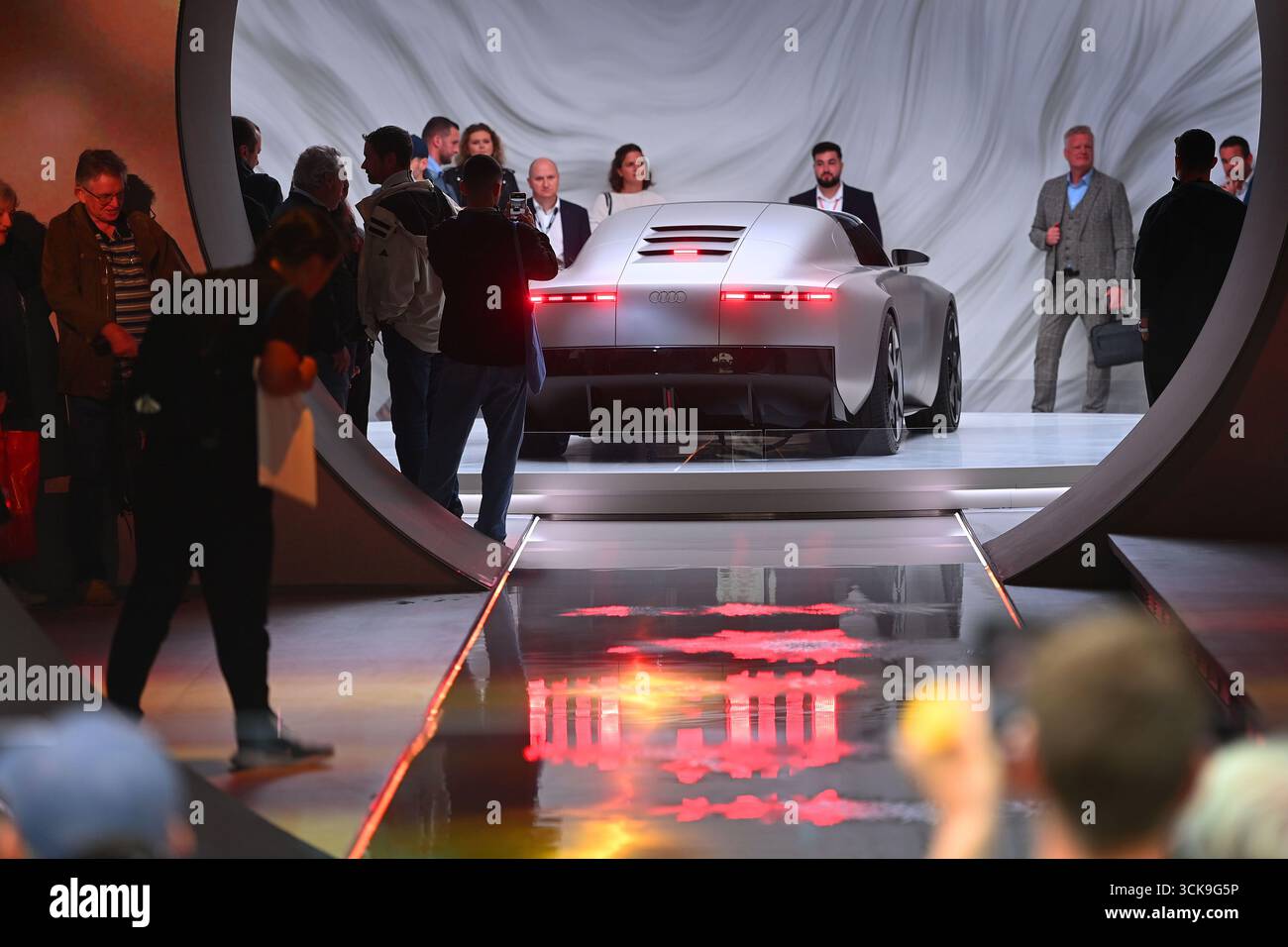 AUDI booth with the Concept Car Concept C, car manufacturer, car brand, car, cars. Open Space ...