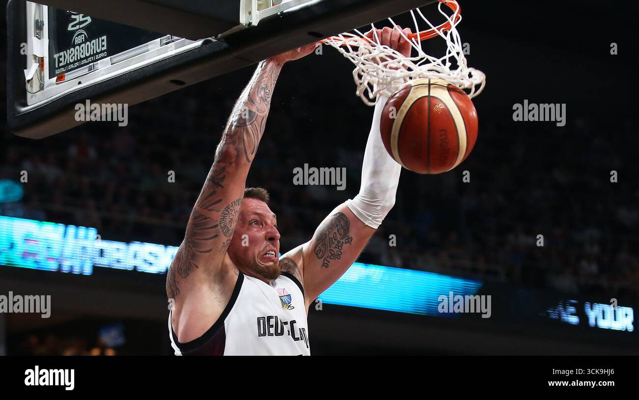 10 September 2025, Latvia, Riga: Basketball: European Championship ...