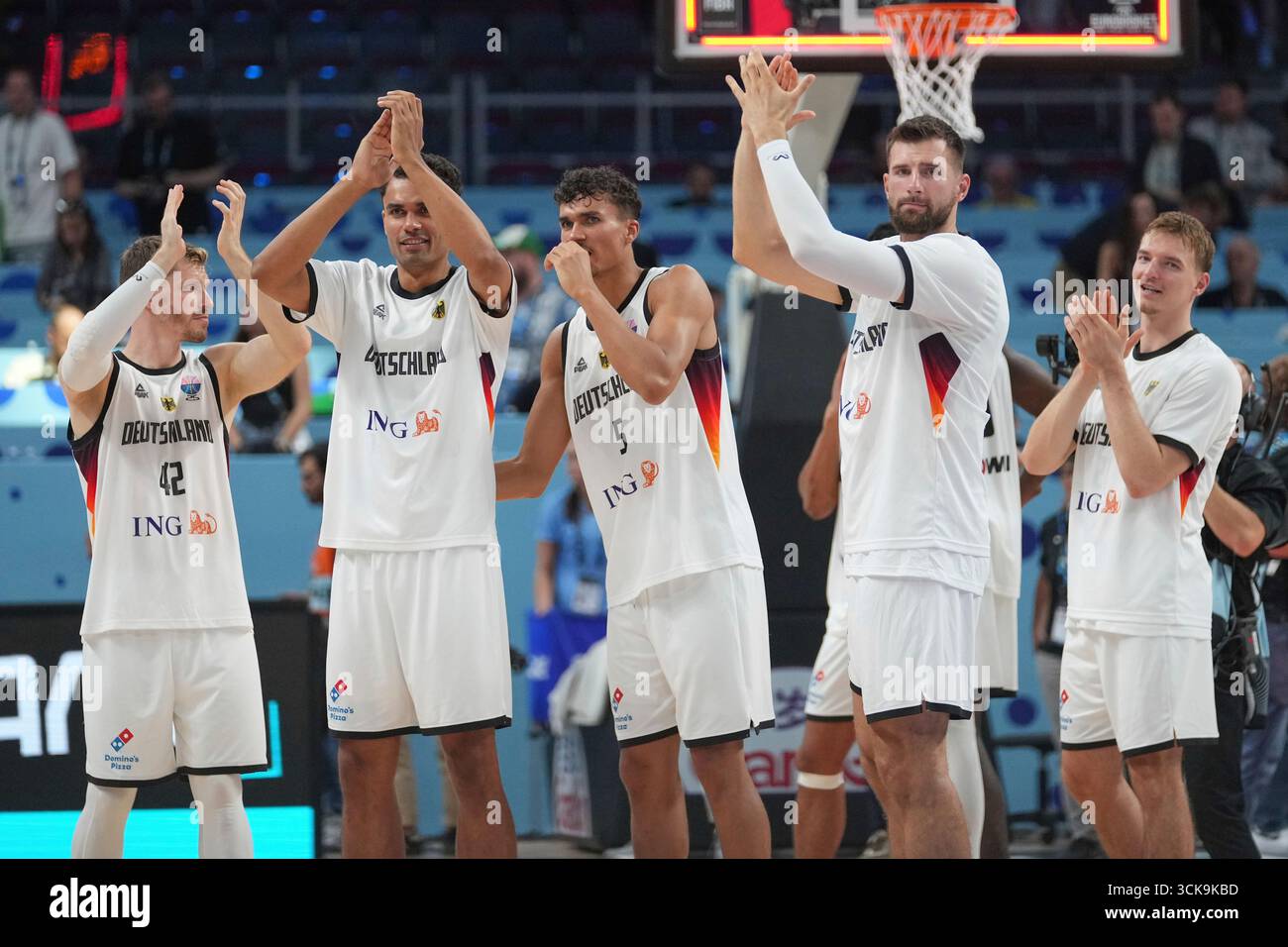 Germany players celebrate after the Eurobasket, European Basketball ...