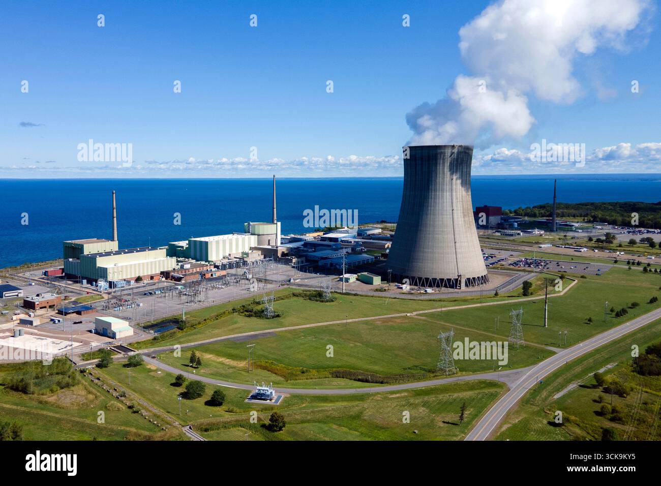 Nine Mile Point Clean Energy Center nuclear power plant, foreground ...