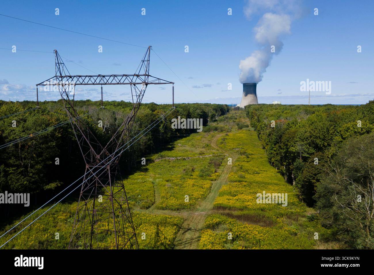 Energy transmission lines are connected to Nine Mile Point Clean Energy ...