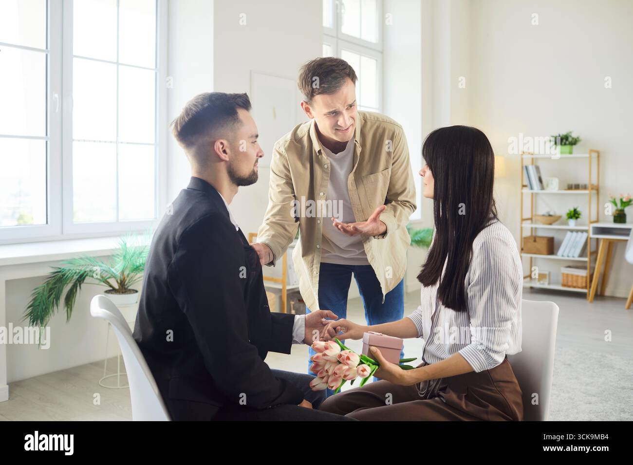 Dramatic confrontation as love triangle unfolds during emotional ...