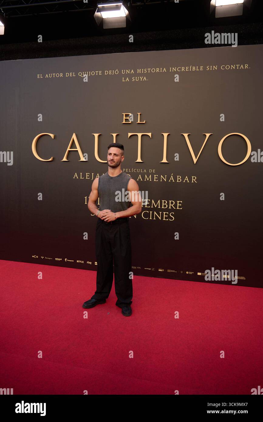 attends the premiere of the film El Cautivo directed by Alejandro ...
