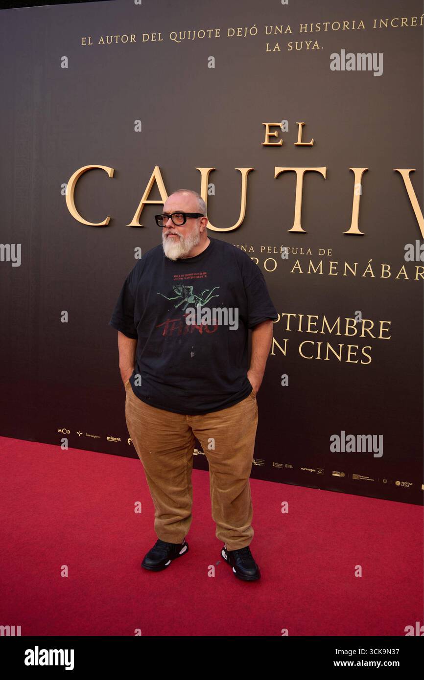 attends the premiere of the film El Cautivo directed by Alejandro ...