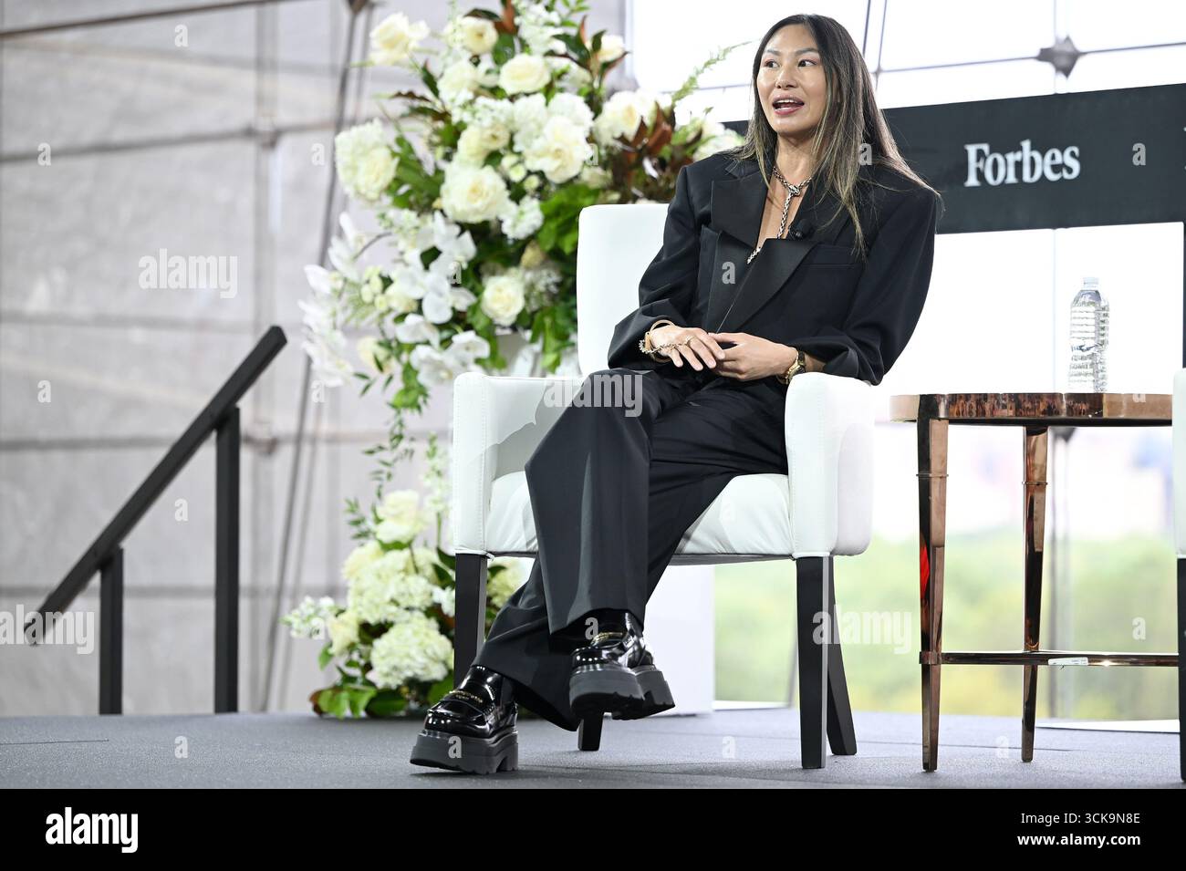 Lucy Guo, Founder & CEO, Passes, speaks at the Forbes Power Women's ...