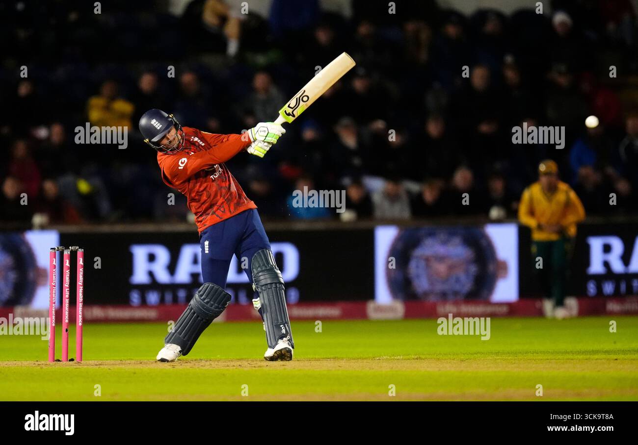 England's Jos Buttler bats during the first International T20 Match at ...