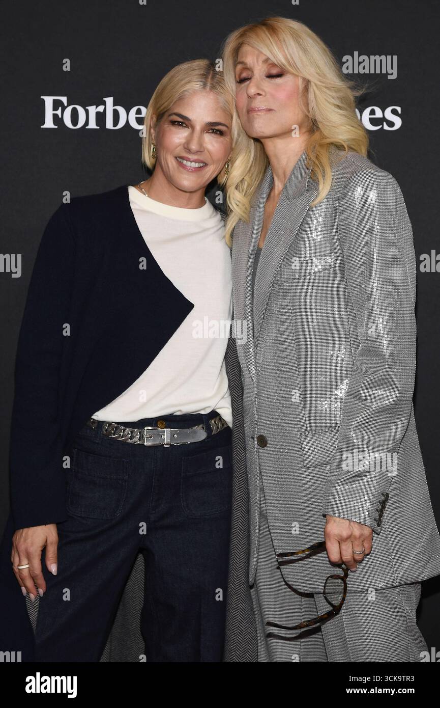 (L-R) Selma Blair and Judith Light and 'Scout' attend the Forbes Power ...