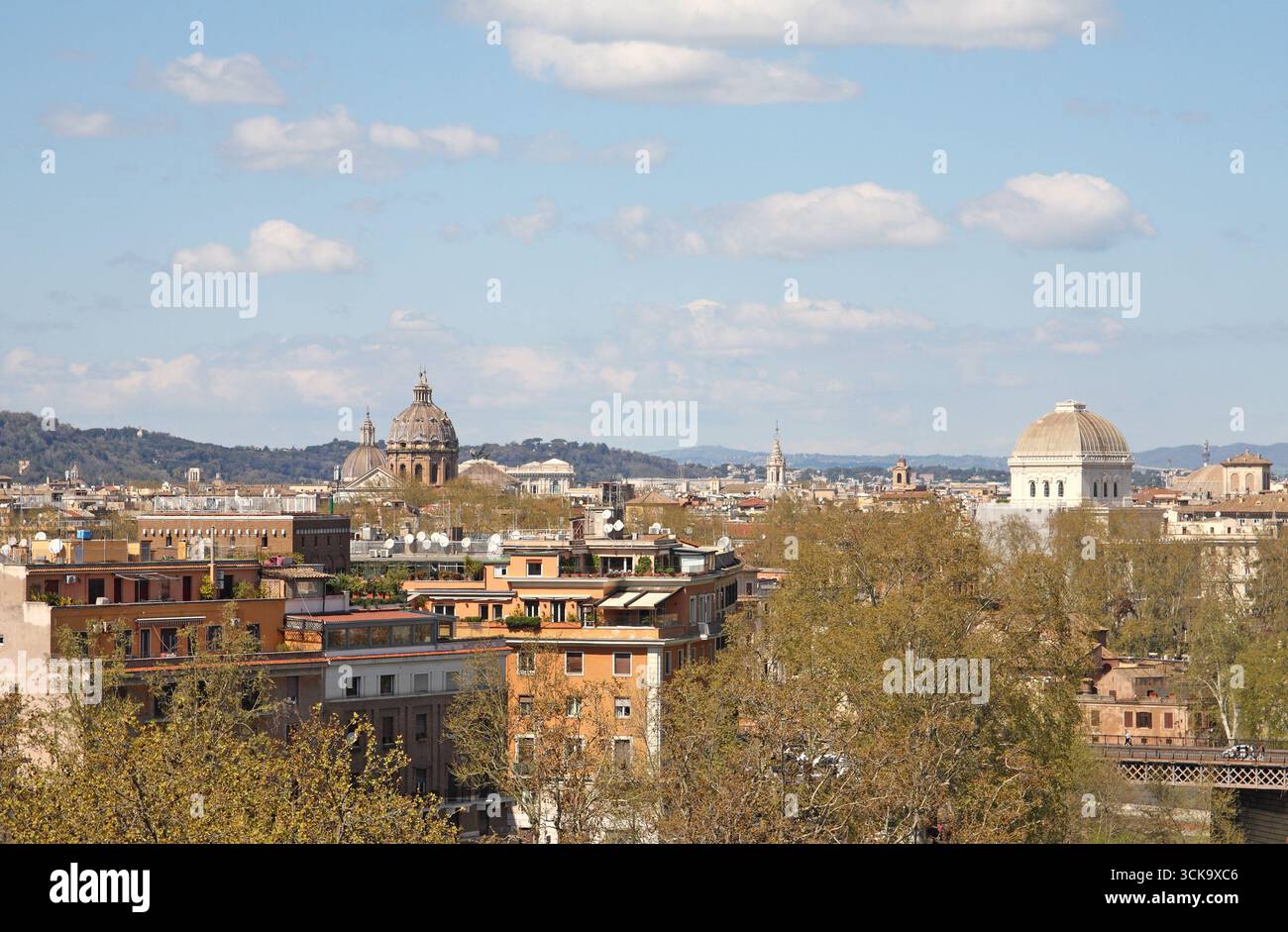 View from the Aventine Hill (Aventino), towards the Historic Centre of ...