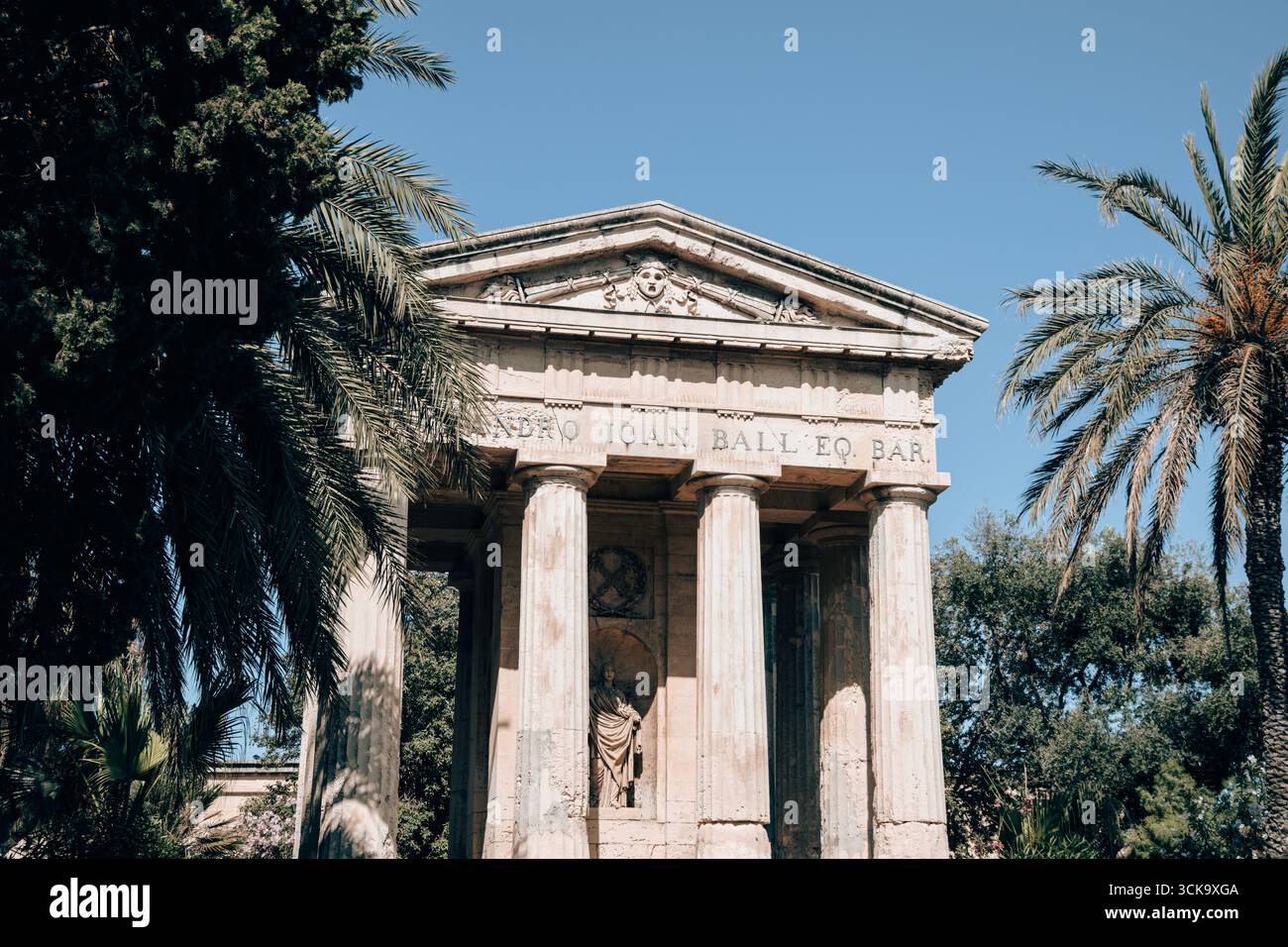 Neoclassical temple Monument to Sir Alexander Ball at the Lower ...
