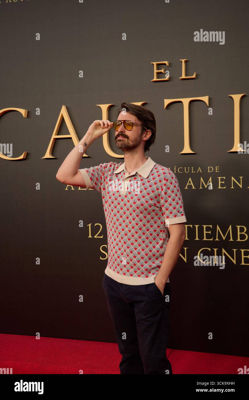 attends the premiere of the film El Cautivo directed by Alejandro ...