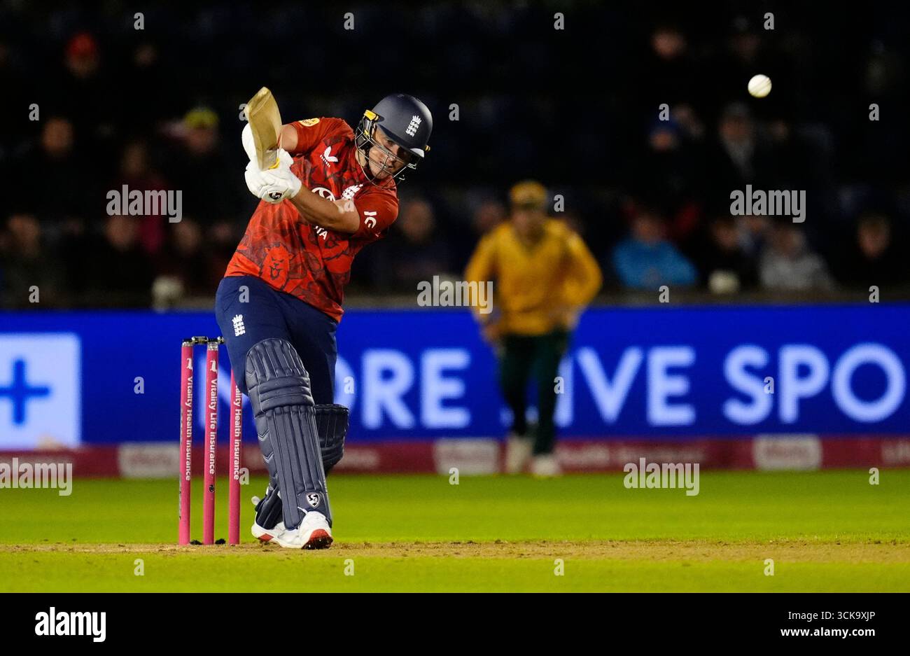 England's Sam Curran bats during the first International T20 Match at ...