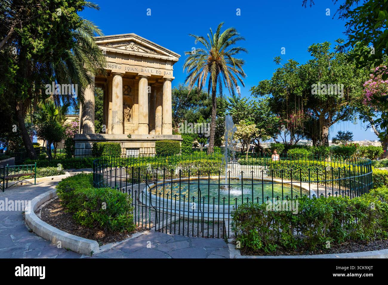 Neoclassical temple Monument to Sir Alexander Ball at the Lower ...