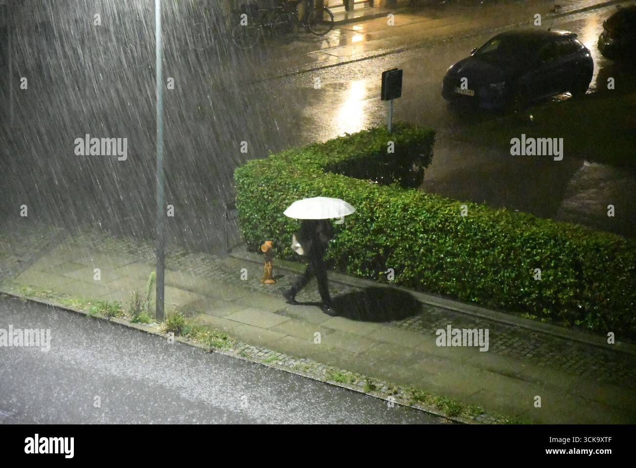 Copenhagen/ Denmark/10 SEPTEMBER 2025/.rain fall evening daish weather ...