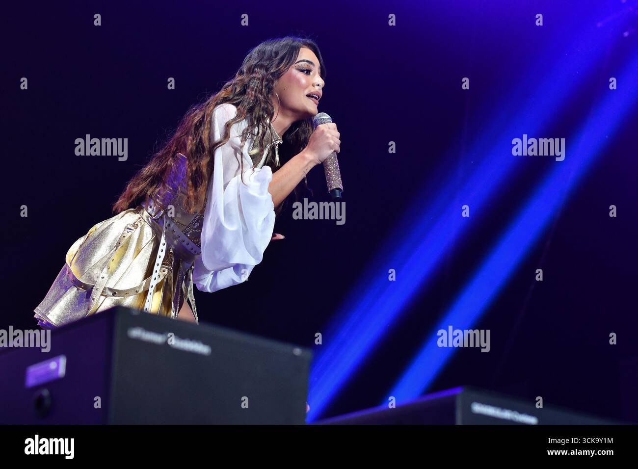 Madrid, Spain. 10th Sep, 2025. Singer María Jose Vargas of the group La ...