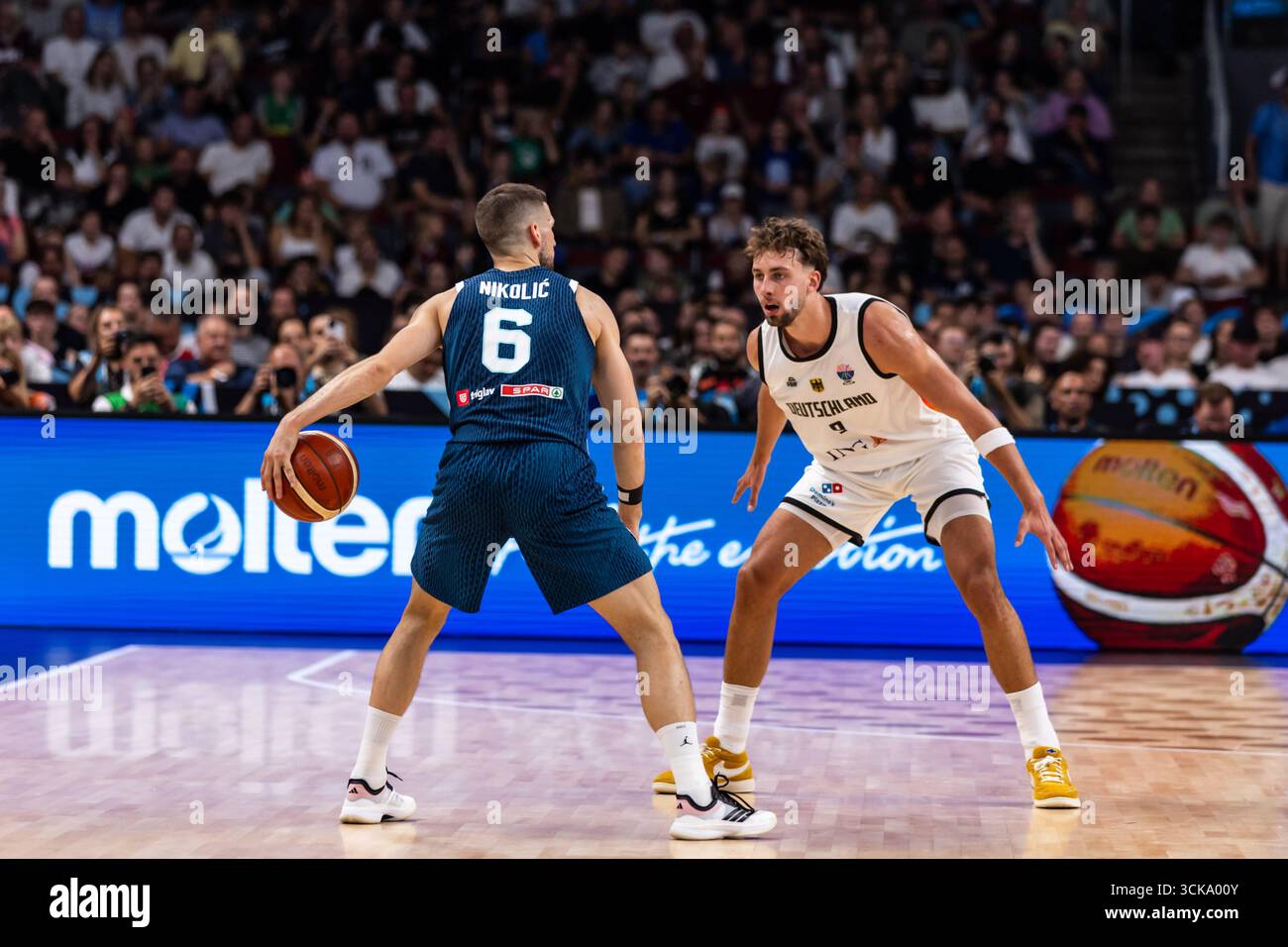 10.09.2025, Riga Arena, Riga, LAT, Eurobasket 205, Basketball ...