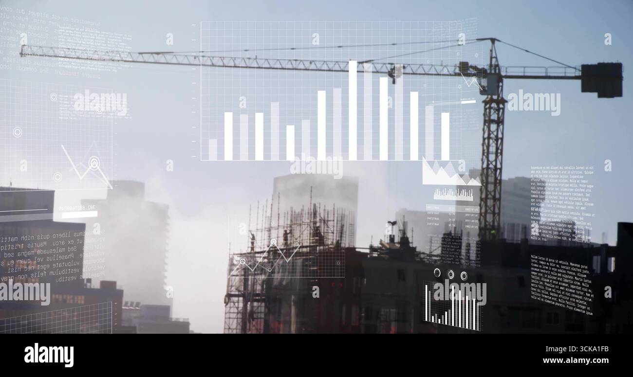 Hovering tower crane over hi-res stock photography and images - Alamy