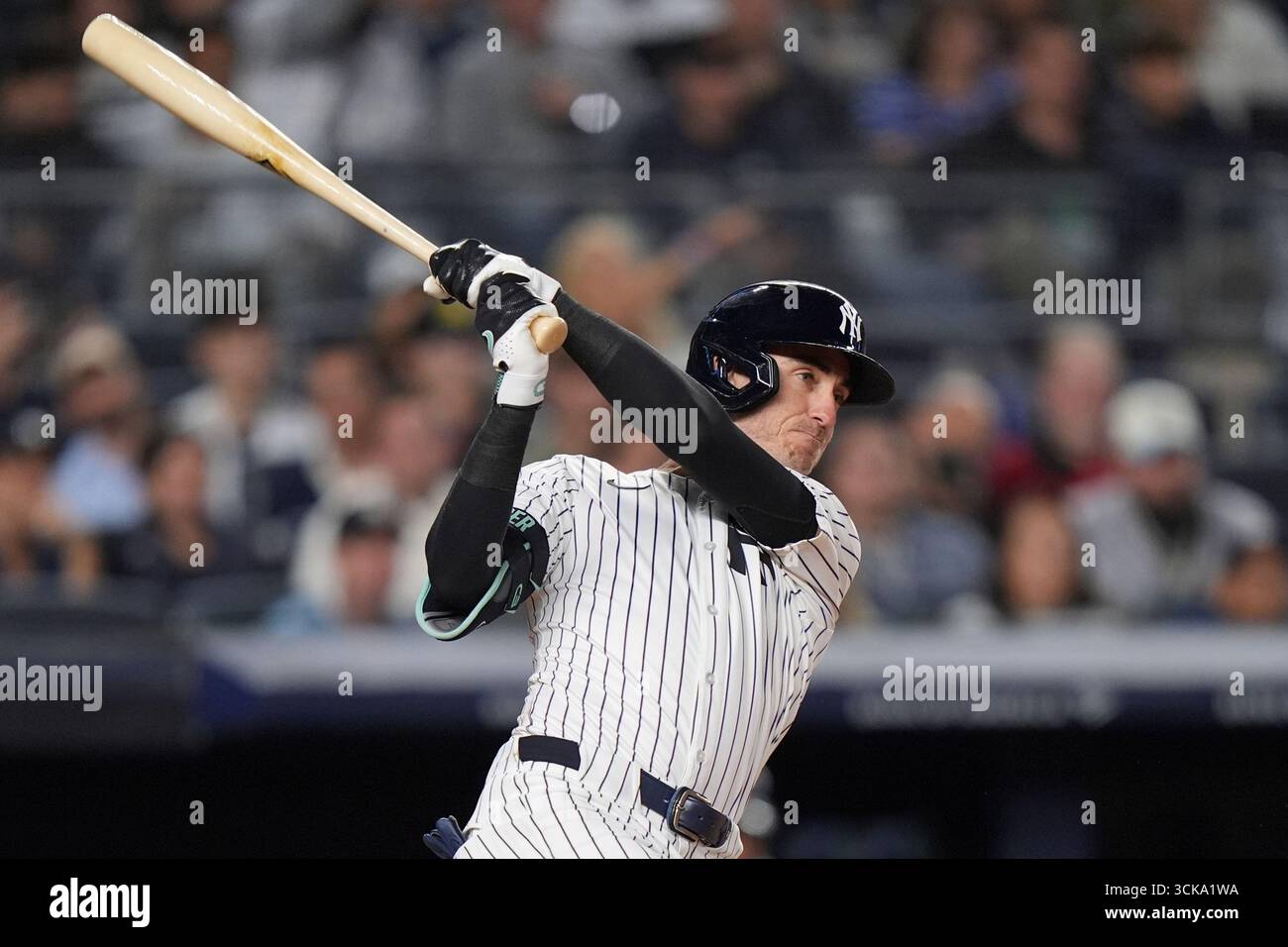 New York Yankees' Cody Bellinger hits a home run during the fourth ...