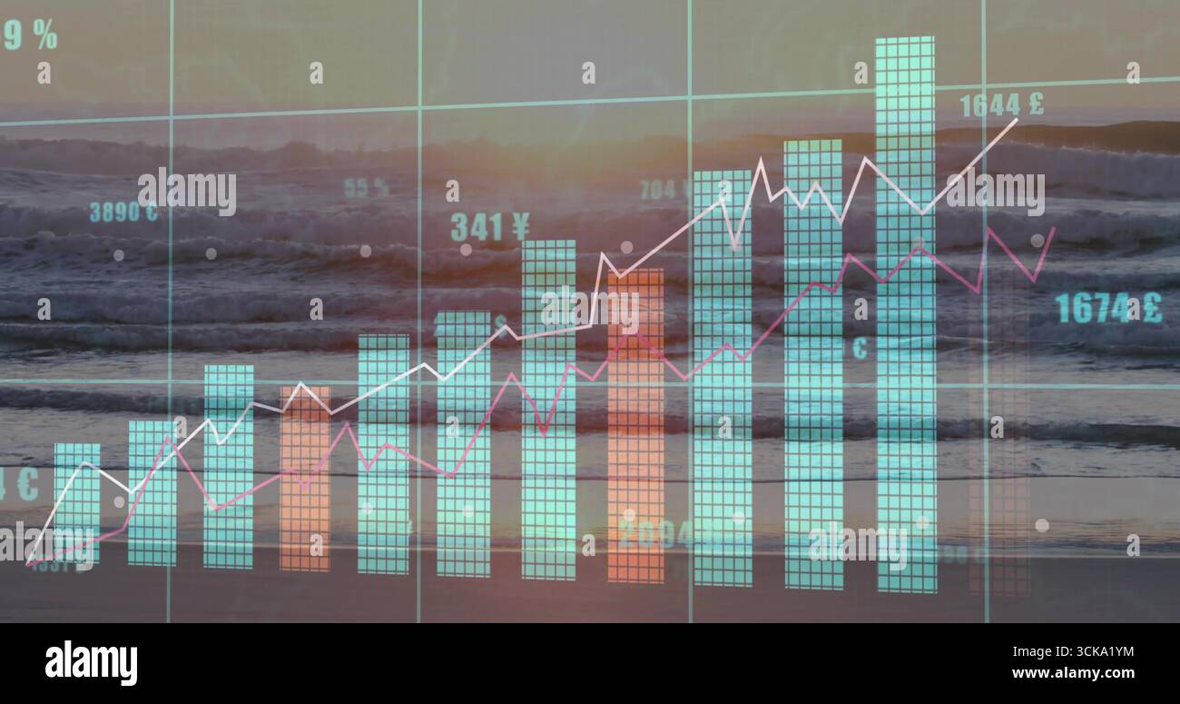 Displaying financial chart lines hi-res stock photography and images ...