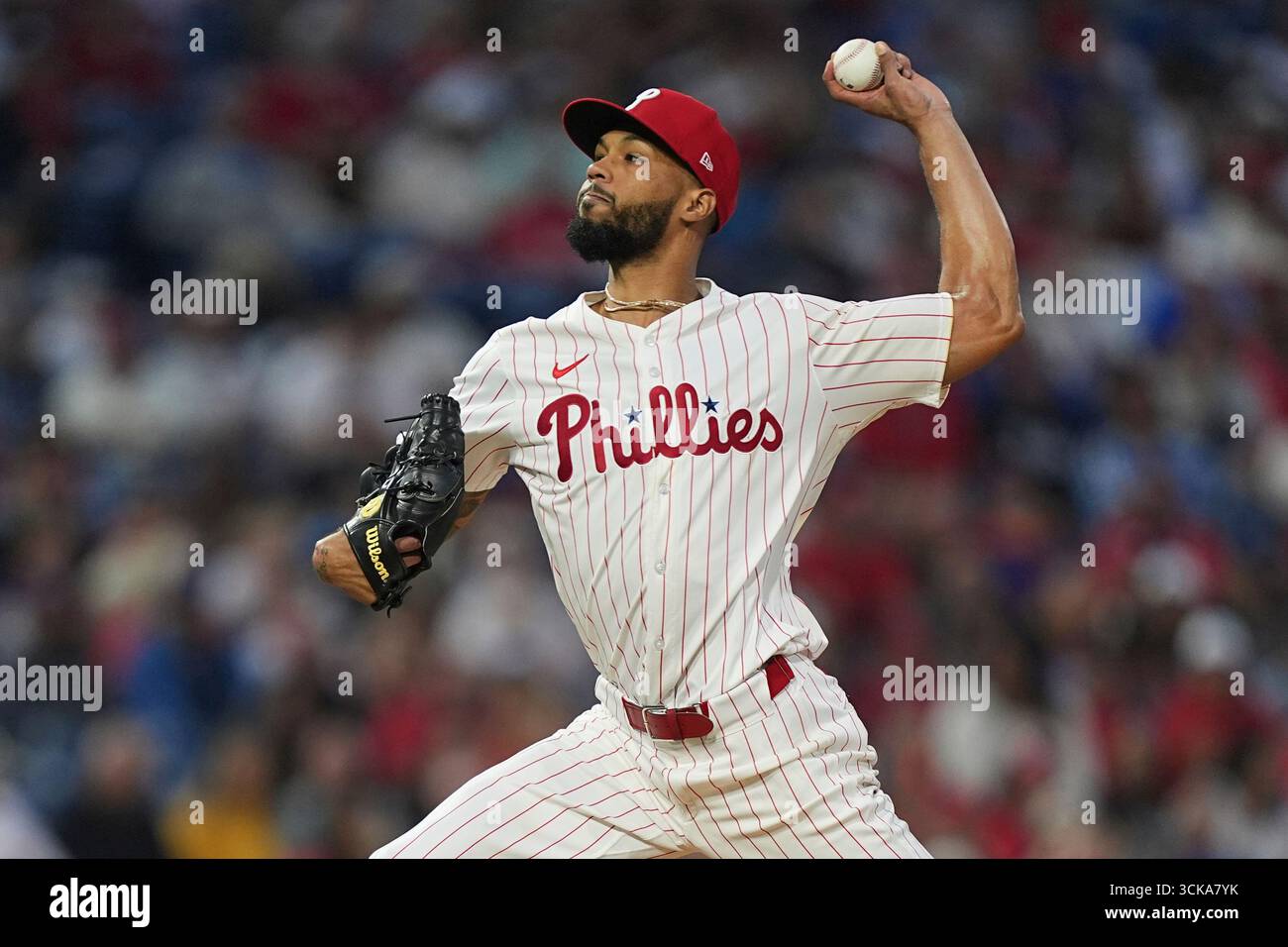 Philadelphia Phillies' Cristopher Sánchez pitches the second inning of ...