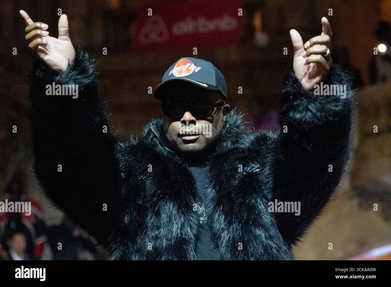 Deputy Mayor for Public Safety Kaz Daughtry walks on the runway during ...