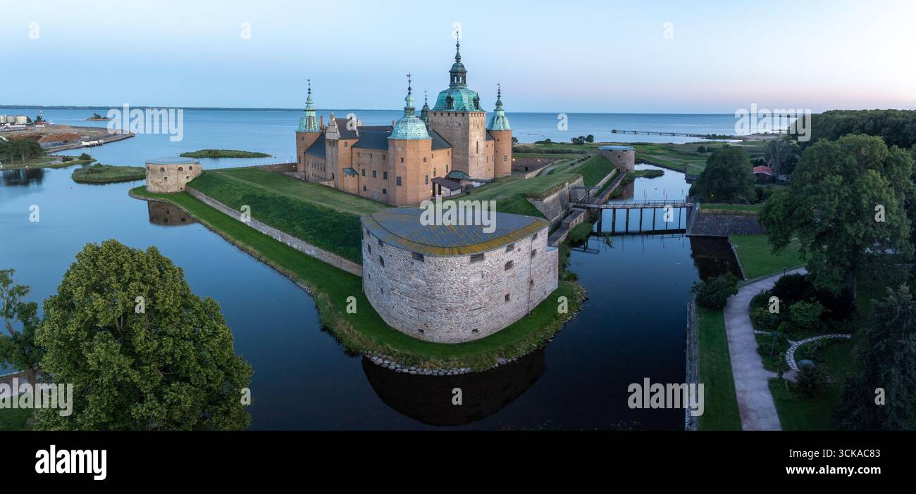 Kalmar Castle: Medieval Fortress to Renaissance Palace. Moat, towers ...