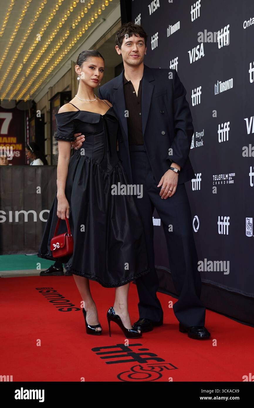 Tom Blyth and Daniela Norman attend the red carpet for the ‘The Fence ...