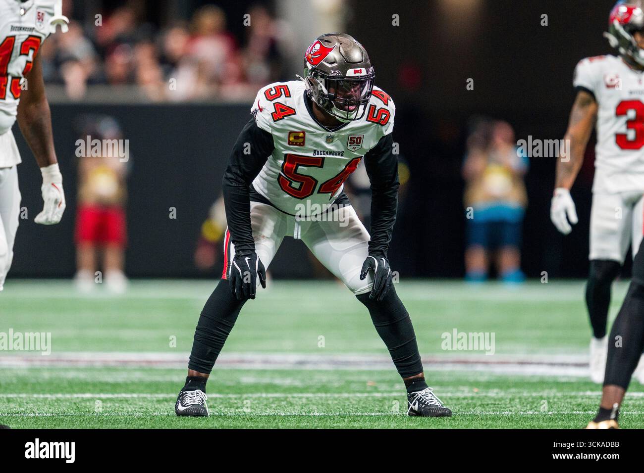 Tampa Bay Buccaneers linebacker Lavonte David (54) lines up during the ...