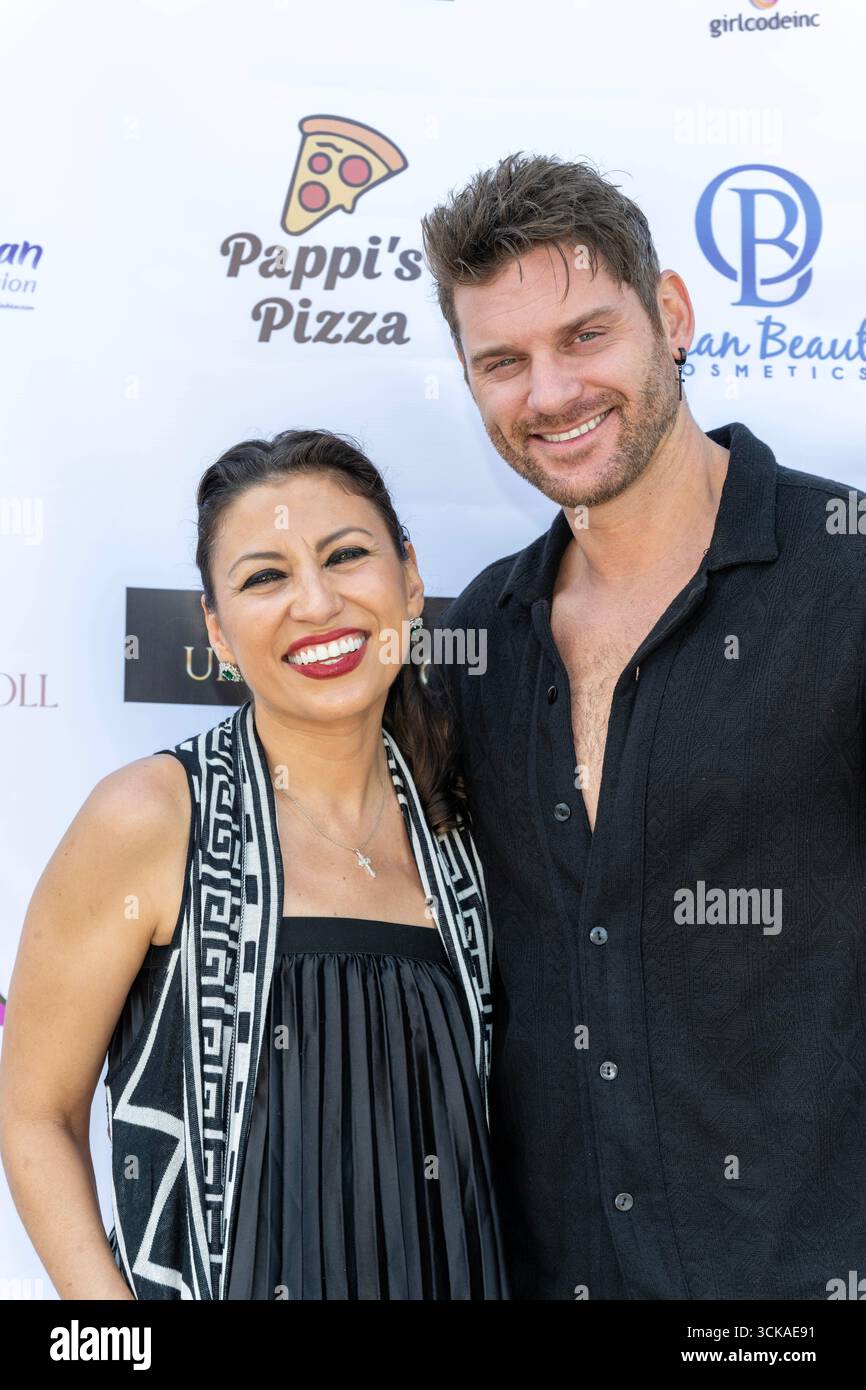 Actress Vanessa Born, Actor Randy Jay Burrell attend Luxury Pop Up ...