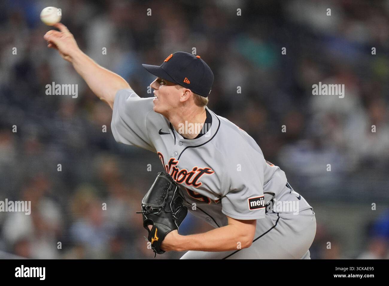 Detroit Tigers' Troy Melton pitches during the seventh inning of a ...