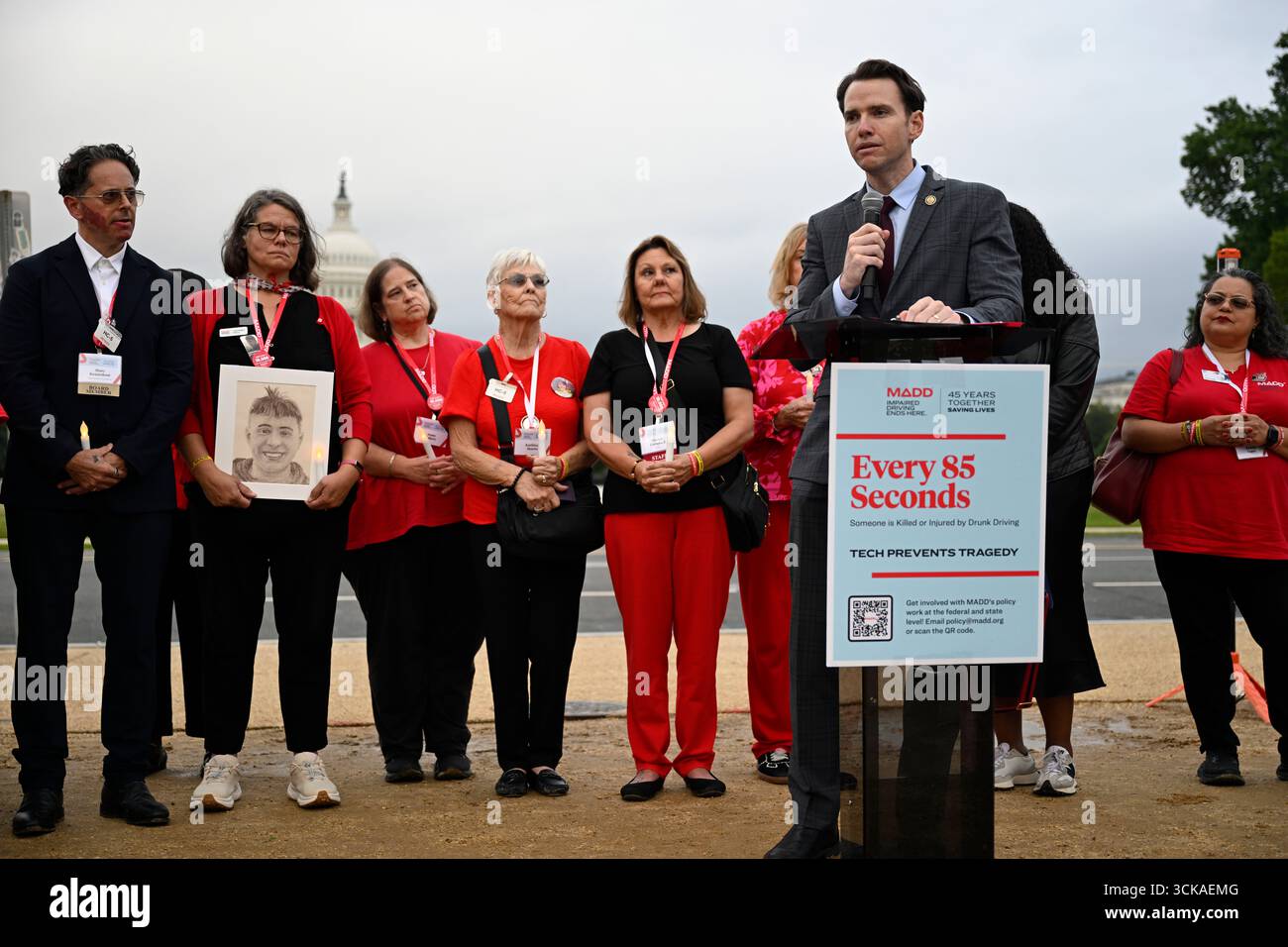 Rep. Kevin Kiley, R-Calif., addresses victims of impaired drivers at a ...
