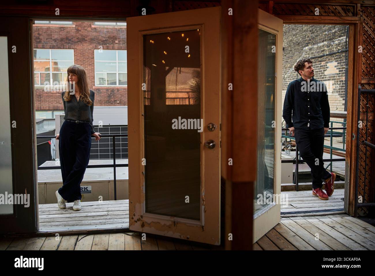 Madeleine Sims-Fewer, left,and Dusty Mancinelli pose for a portrait ...