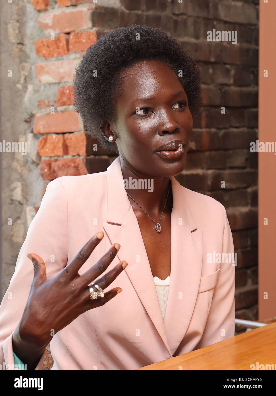 South Sudan-born model Abuk Aman Abuk Aman, an ethnic Dinka in South ...