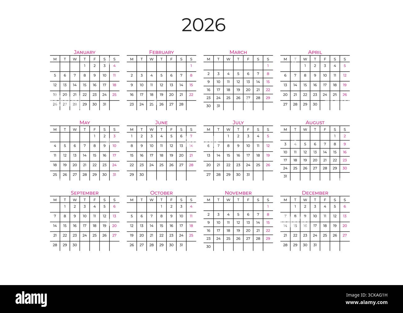 May 2026 calendar on Stock Vector Images - Alamy