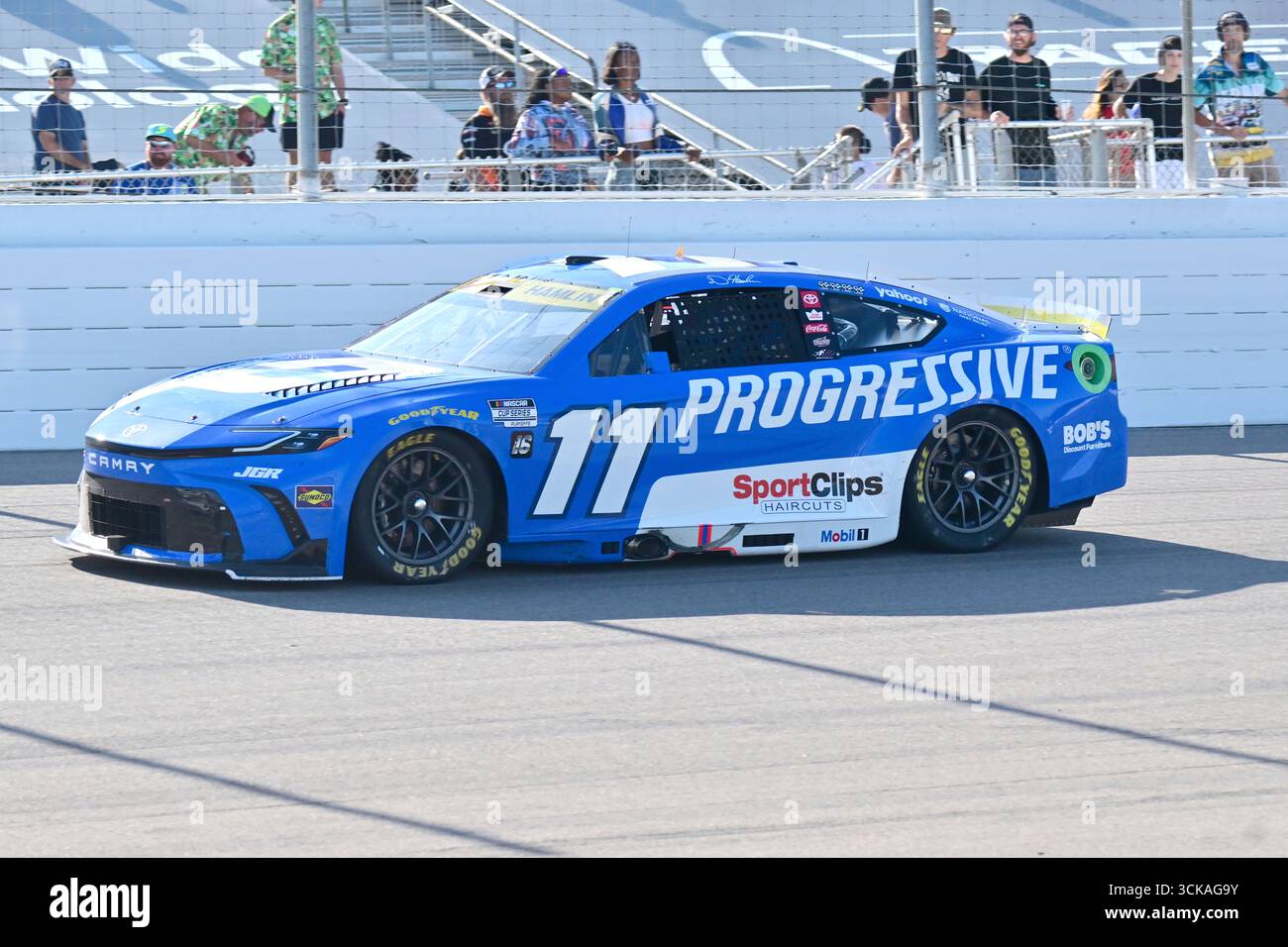 MADISON, IL - SEPTEMBER 07: Denny Hamlin (#11 Joe Gibbs Racing Progressive Toyota) during the ...