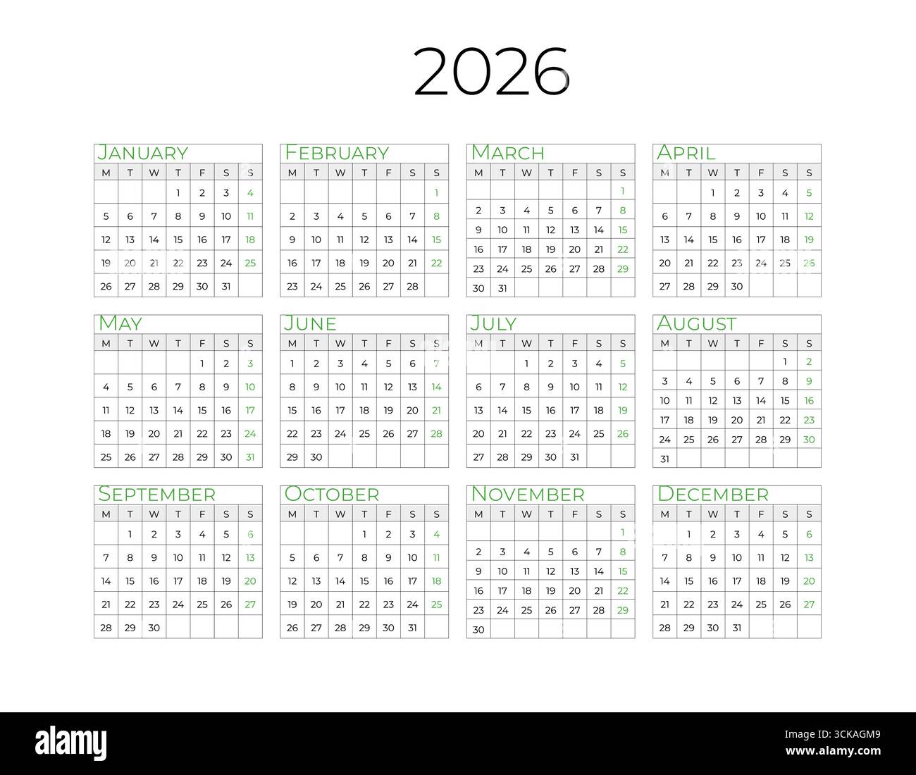 May 2026 calendar on Stock Vector Images - Alamy