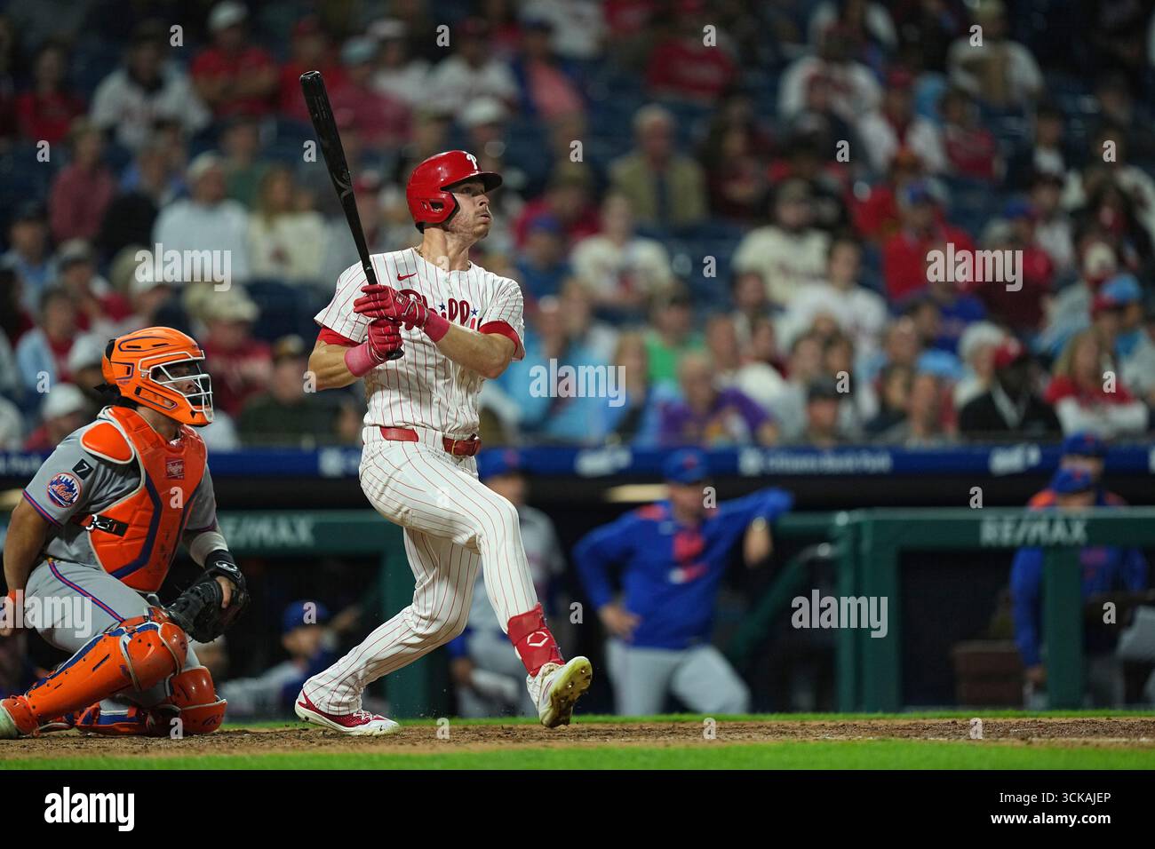 Philadelphia Phillies' Max Kepler during the eighth inning of a ...