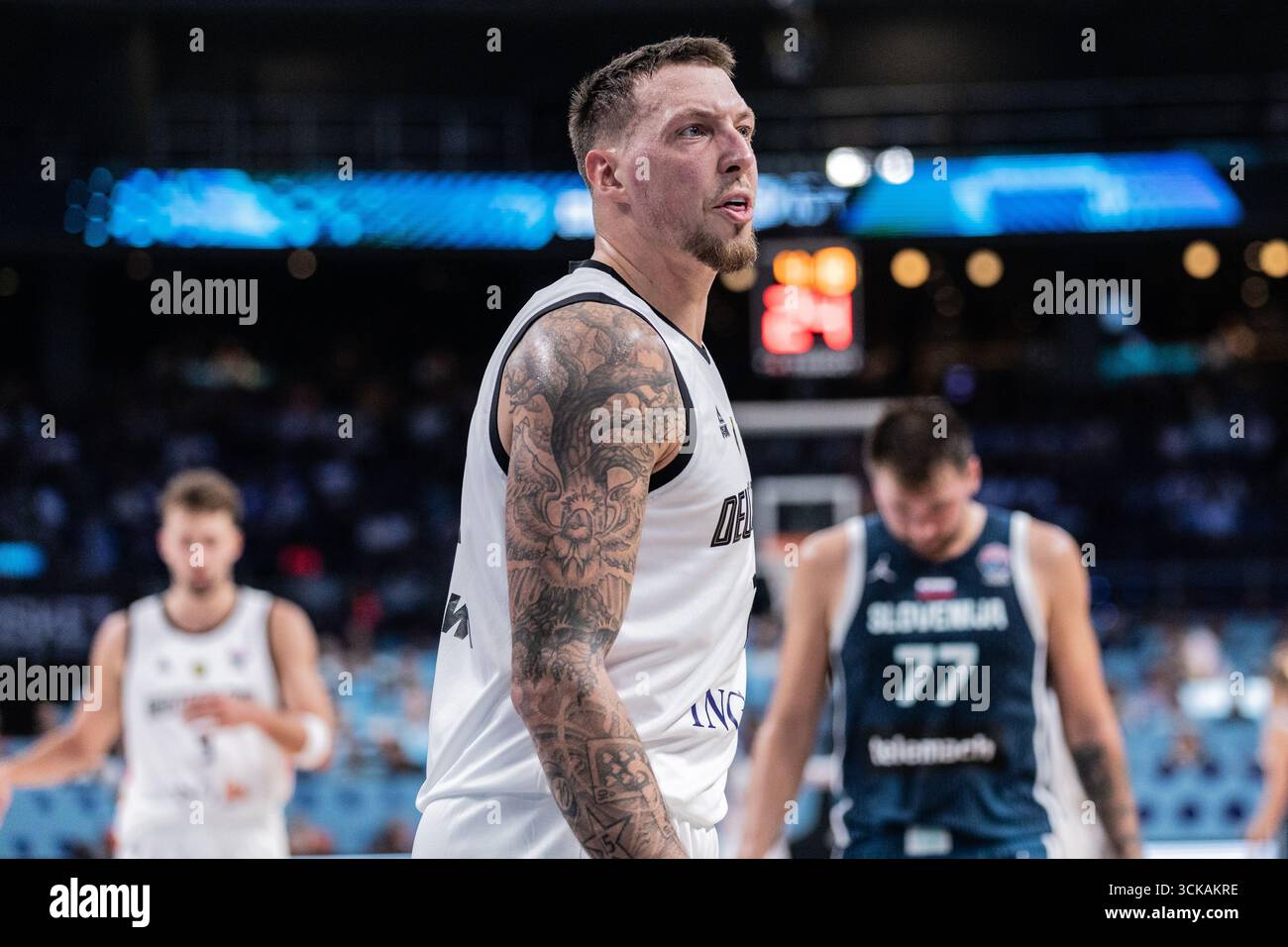 Daniel Theis of Germany seen in action during the final phase of the ...
