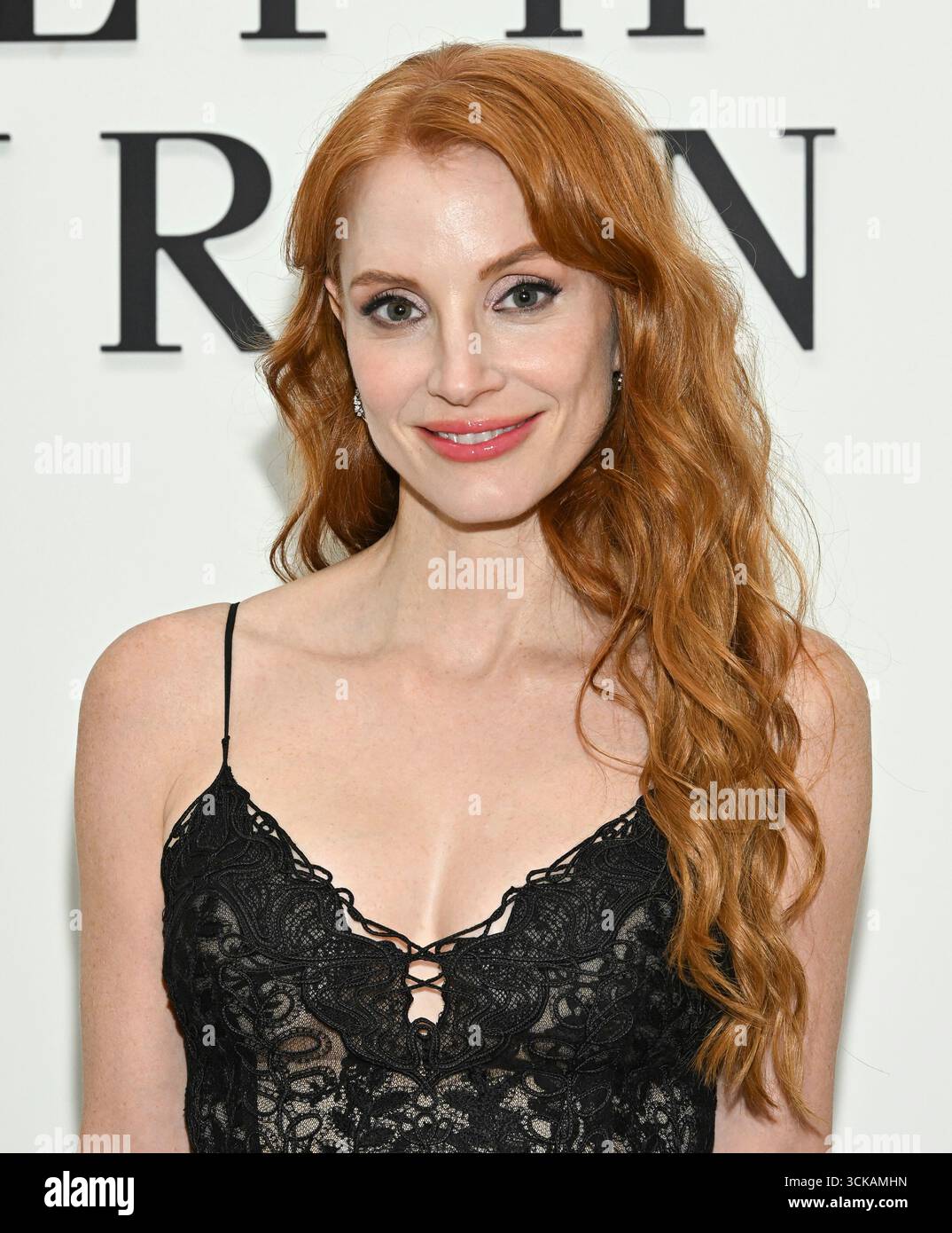 Jessica Chastain attends the Ralph Lauren Spring 2026 fashion show as ...