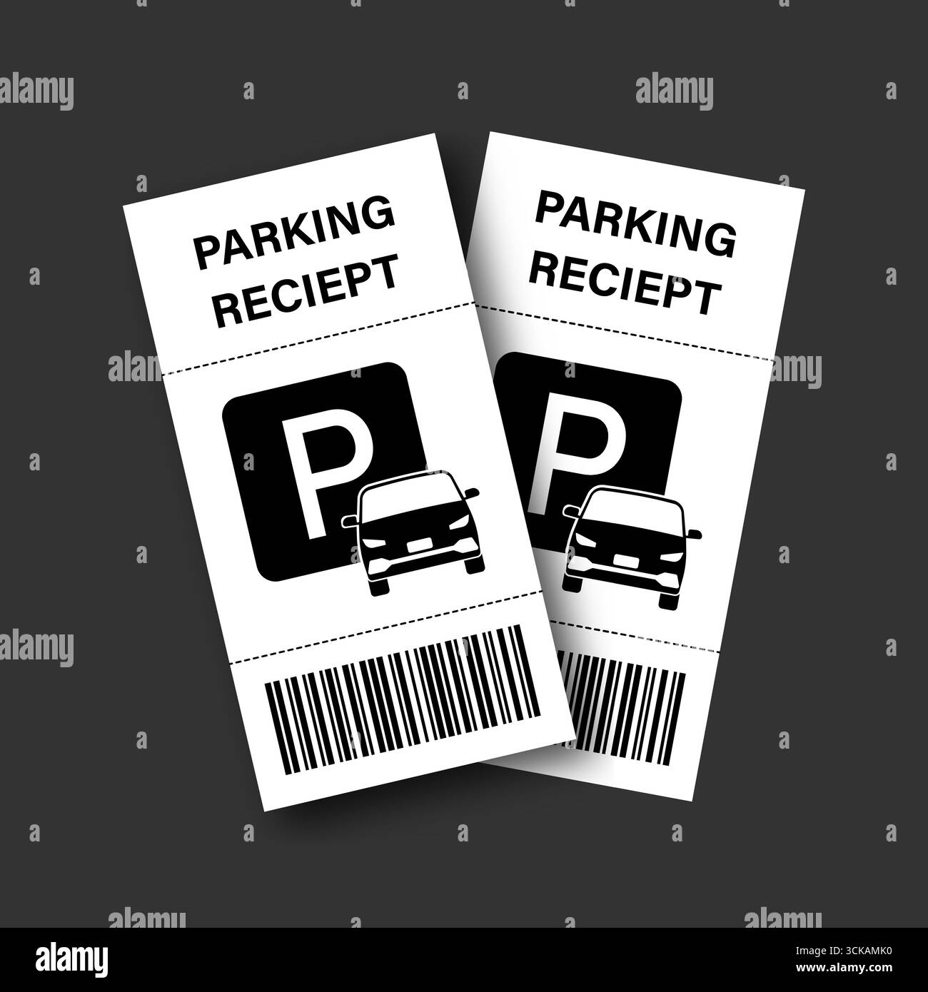 Car tax receipt icon Stock Vector Images - Alamy