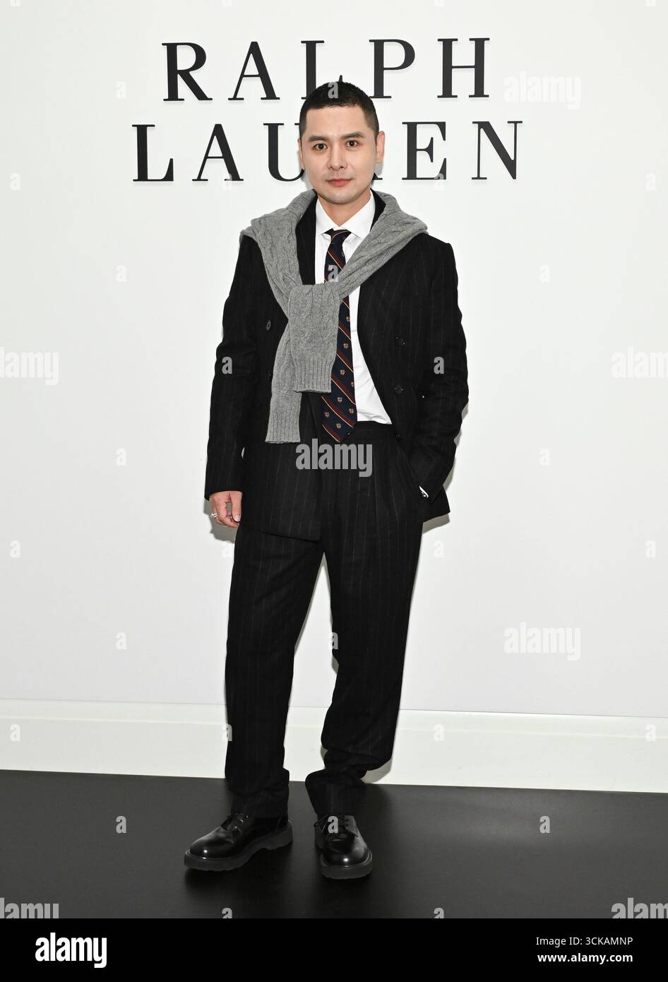 Thomas Ye attends the Ralph Lauren Spring 2026 fashion show as part of ...